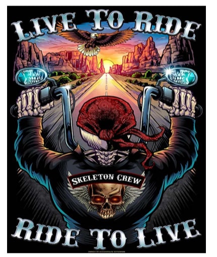 Live to Ride - Ride to Live Metal Sign – Retro Retrievers